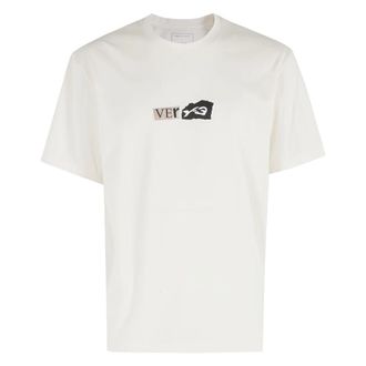 Yohji Yamamoto GFX Short Sleeve Tee - - Tops - Herren - Wei&szlig; - XL