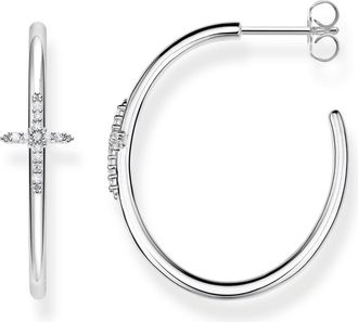 Thomas Sabo Creole Kreuz mit weißen Steinen