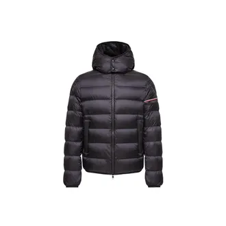 Moncler Moncler Doudoune Courte &Agrave; Capuche Ravenlock, Homme, Bleu, Taille: 0