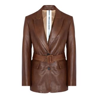 S.W.O.R.D 6.6.44 Lederblazer - - Jackets - Damen - Braun - S