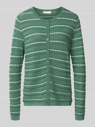 Christian Berg Regular Fit Jacke aus reiner Baumwolle in Strick-Optik