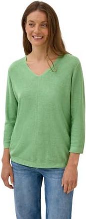 Cecil Pull tricot&eacute; &agrave; col en V Fennel Green Melange L