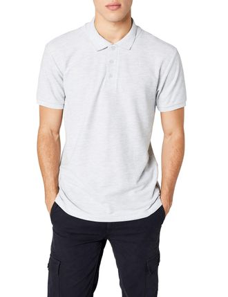 Fruit Of The Loom Herren 65/35 Polohemd, grau meliert, XL (3er Pack)