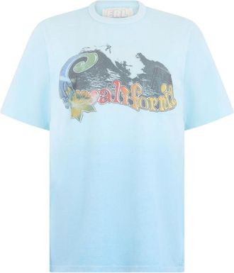 ERL Erl, Homme, Tops, Bleu, Taille: M T-Chemises