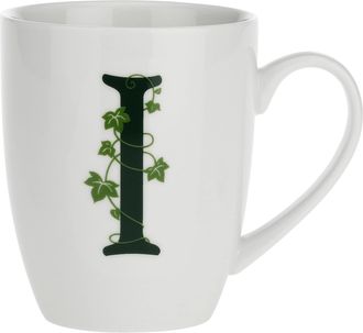 La Porcellana Bianca la Porcellana Becher Buchstabe I, wei&szlig;