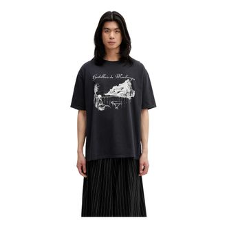 Rhude Montenegro Morada T-Shirt - - Tops - Herren - Schwarzk - M