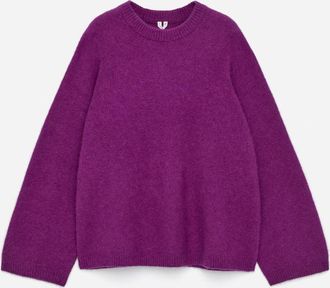 Arket Pullover Aus Alpakawolle Und Wolle -Lila