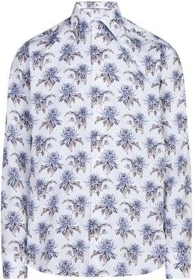 Eton Chemise slim &agrave; motif en coton