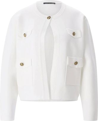 Luisa Cerano Femme, Pulls, Blanc, Taille: 42 FR Cardigan