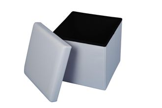 Echtwerk Sitzw&uuml;rfel, Storecube, Polsterhocker mit Stauraum, faltbare Aufbewahrungsbox, Fu&szlig;hocker, klappbar, Funktion als Beistelltisch, abnehmbarer Deckel, Kun