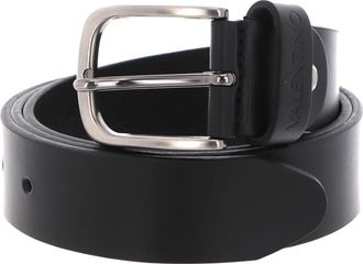 Valentino Bairone Leather Belt W105 Nero