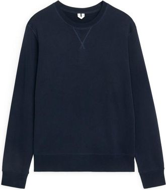 Arket Sweatshirt Aus French Terry -Blau
