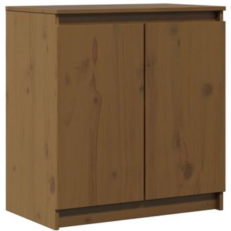 vidaXL Beistellschrank Honigbraun 60x36x65 cm Massivholz Kiefer Vidaxl