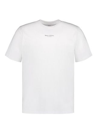 Marc O'Polo Herren T-Shirt wei&szlig; Baumwolle
