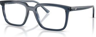 Ray-Ban Alain Optics Blau Transparent Fassung Klar Glas Polarisiert 54-18