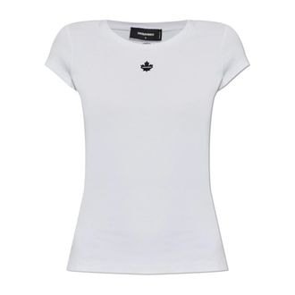 Dsquared2 Femme, Tops, Blanc, Taille: 34 FR Top avec logo