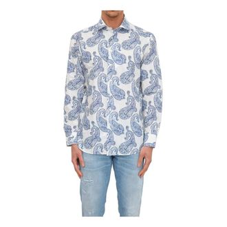 Etro Camicia Fantasia Hemd - - Shirts - Herren - Blau - 2XL