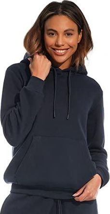 Light & Shade LSLSWT005 Haut Sweat-Shirt À Capuche Super Soft Touch Loungewear pour Femmes, Bleu Marine, XL