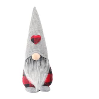 BESPORTBLE Graue Weihnachts Fensterpuppe Alter Mann mit Bart Gro&szlig;es Puppenspielzeug f&uuml;r Wohnzimmer und B&uuml;ro Festliche Deko und Gl&uuml;cksbringer