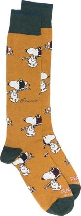 In The Box Homme, Sous-v&ecirc;tements, Multicolore, Taille: S/M Snoopy Ski Allover Socks