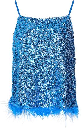 8 by YOOX SEQUIN HALTER TOP