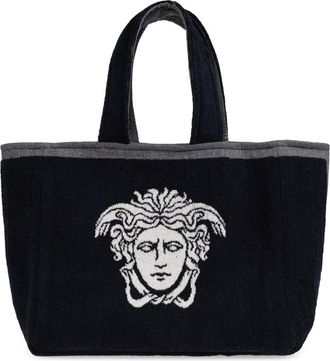 Versace unisex, Sacs, Bleu, Taille: ONE Size Shopper Beach Bag