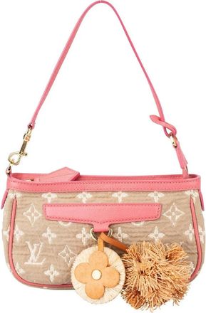 Louis Vuitton Crossbody Bags - Louis Vuitton Denim Monogram Sabbia Rose Pochette - Gr. unisize - in Bunt - für Damen