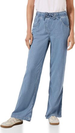 Cecil Style TOS Neele Lyocell Mid Blue Washed Light Blue Used wash L