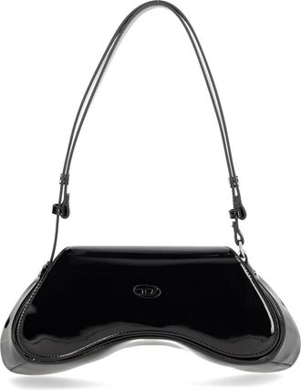Diesel Womens Shoulder Bag Play Black Polyurethane