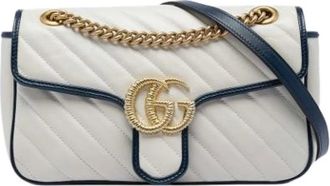 Gucci Sac bandouli&egrave;re matelass&eacute; vintage doccasion - Femme - Pre-owned - Blanc - Taille: ONE Size