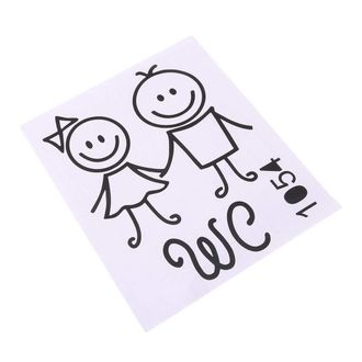 Generic Abnehmbar, niedlich, f&uuml;r Jungen, M&auml;dchen, Toilette, WC, Wandaufkleber, Schlafzimmer, Badezimmer, B&uuml;ro, Dekoration zu Hause, kreativ und n&uuml;tzlich, lang