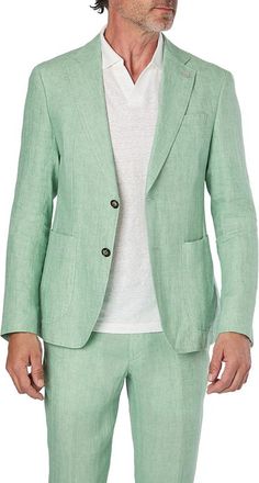 Joop Herren Sakko grün meliert Slim Fit