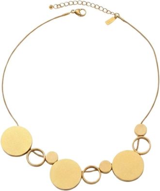 Dansk Copenhagen Tyra Collier Court - Femme - Accessoires - Jaune - Taille: ONE Size