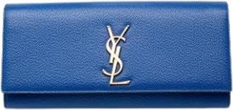 Saint Laurent Pre-owned Cassandre Clutch - Femme - Pre-owned - Bleu - Taille: ONE Size