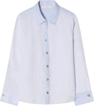 Busnel Nenne Leinenhemd - - Blouses & Shirts - Damen - Blau - M