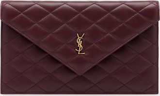 Saint Laurent Clutch Cassandre aus Matelass&eacute;-Leder