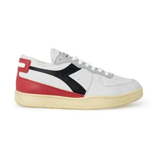 Diadora Wei&szlig;e sportliche Leder-Sneakers - - Shoes - Herren - Wei&szlig; - 40 EU