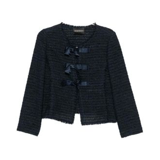 Emporio Armani Damen, Jacken, Blau, 2XSGr&ouml;&szlig;e