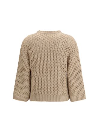 Fabiana Filippi Womens Jumper Crafted From Platinum Yarn With Micro Sequins Faggio Sweater