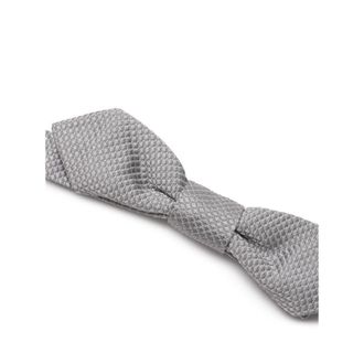 Dolce & Gabbana Mens Gray Silk Bowtie Accessory