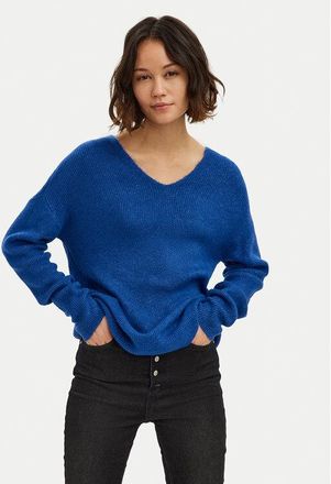 Vero Moda Pullover Crewlefile 10233357 Blau Loose Fit