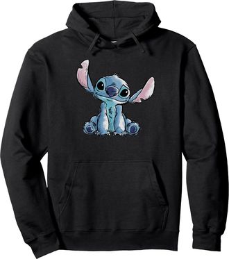 Disney Lilo & Stitch Watercolor Of Stitch Pullover Hoodie