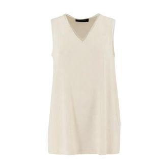Fabiana Filippi Femme, Tops, Jaune, Taille: 38 FR Top &agrave; col en V