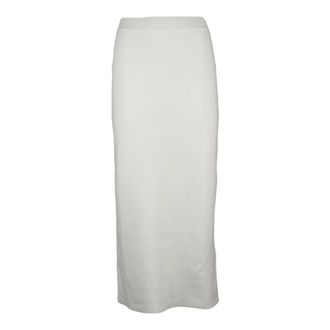 Seventy Femme, Jupes, Blanc, Taille: 40 FR Jupe Longue Tube Tricot