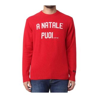 MC2 Saint Barth Homme, Sweatshirts et sweats à capuche, Rouge, Taille: S Pulls Rouges pour Hommes