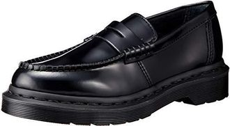 Dr. Martens Penton 84 Mocassins unisexes Noir poli lisse Noir UK, Noir, 6 US Women/5 US Men
