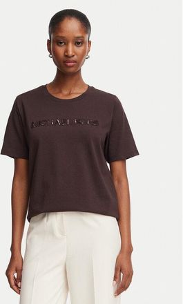 Michael Kors T-Shirt MF6528D97J Dunkelbraun Regular Fit