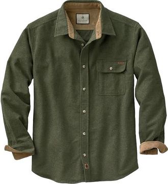 Legendary Whitetails Buck Camp Chemise en Flanelle &agrave; Manches Longues boutonn&eacute;e pour Homme avec Poignets en Velours c&ocirc;tel&eacute;, v&ecirc;tements dautomne et dhiver, Motif arm&eacute;e, Taill
