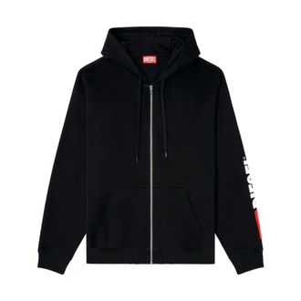 Diesel S-Boxt Zip Hood Div - - Sweatshirts & Hoodies - Herren - Schwarzk - S