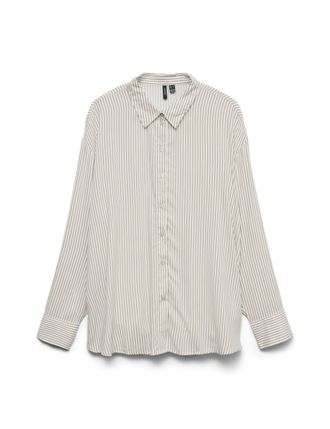 Vero Moda Damen Vmalice Ls Shirt WVN Ga Noos, Snow White, M